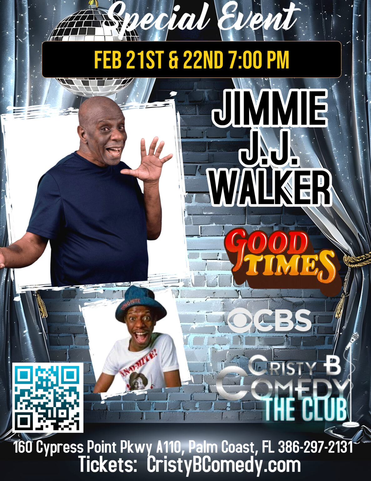 Jimmie J.J. Walker - Cristy B Comedy Club