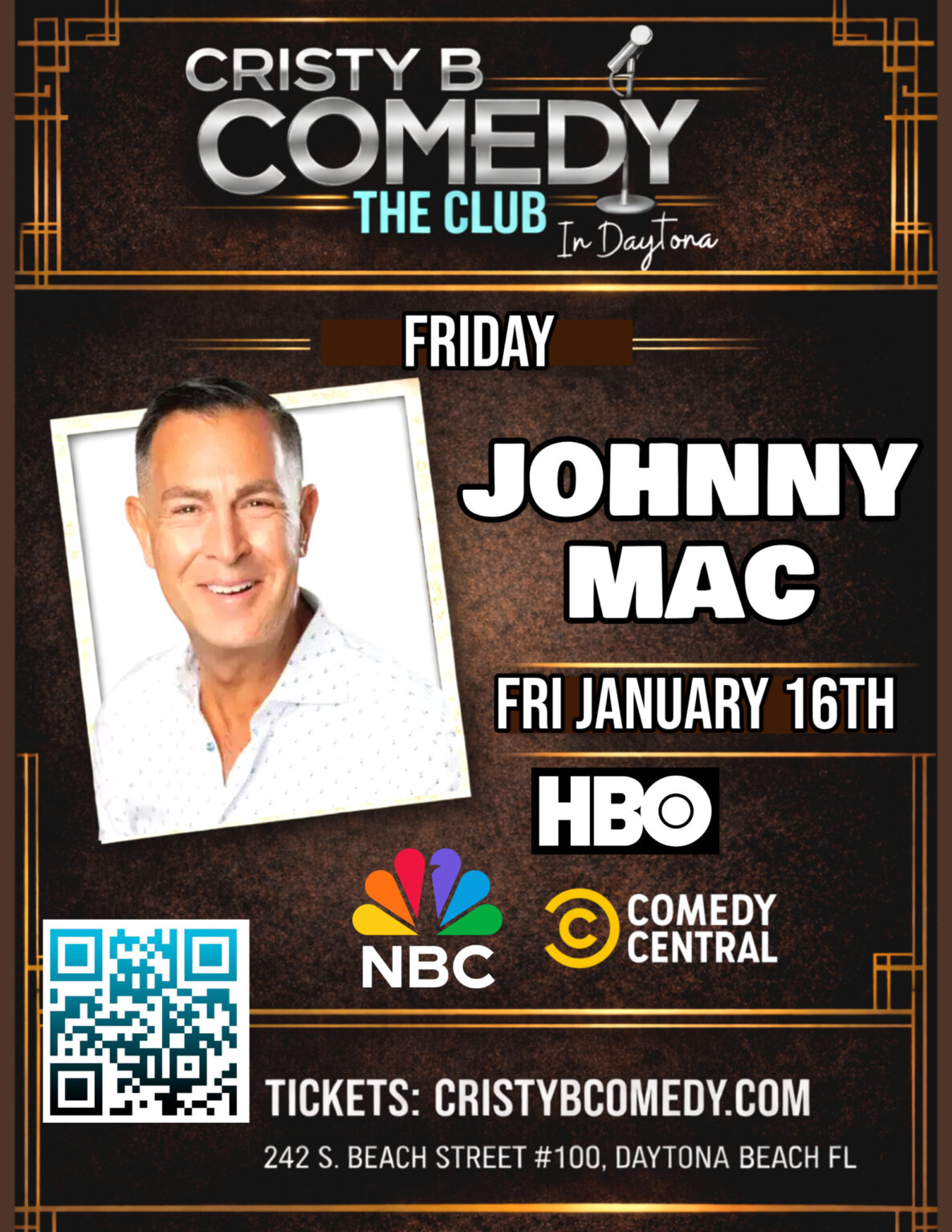 JOHNNY MAC at Cristy B's 8:00 - Cristy B Comedy Club
